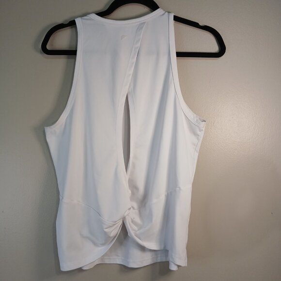Fabletics | Tops | Fabletics Open Back Knotted Tank Workout White Size ...